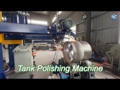 inox tank polishing machine cylindrical tank shell  inner surface metal polish grinder
