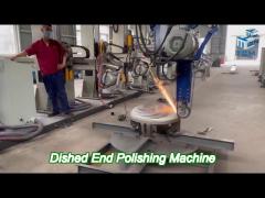 3phase  dished end polishing machine conical shell surface metal polish grinder