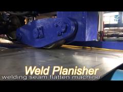 automatic plc weld planisher for steel sheet tank shell surface longitudinal planishing machine