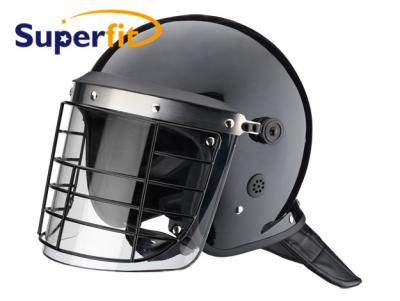 China Reinforced standard riot helmet (Standard riot helmet with L shape visor and metal grid) for sale