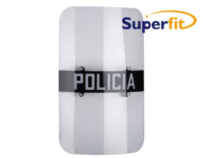 China Standard convex PC riot shield for sale