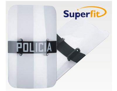 China Standard convex PC riot shield for sale