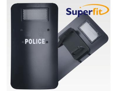 China Convex Aluminum alloy riot shield for protection for sale