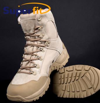 China Brown army combat boots for military for sale