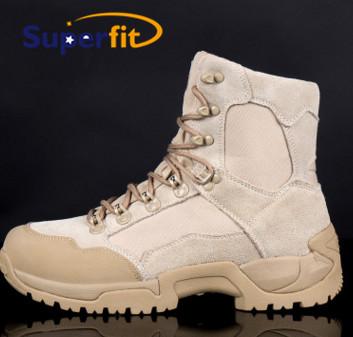 China Brown army combat boots for military for sale