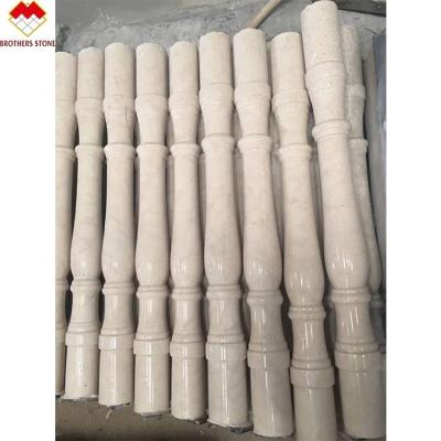 Cina Elegante baluster in pietra marmorea di onice bianco per la decorazione delle scale in Nord America e in America Latina in vendita
