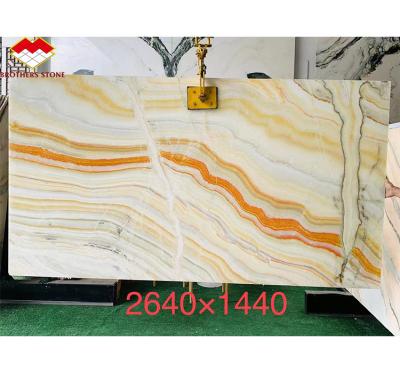 Cina Disegno di mobili da tavolo per hotel con pietra naturale Arco Iris Onice di marmo in vendita