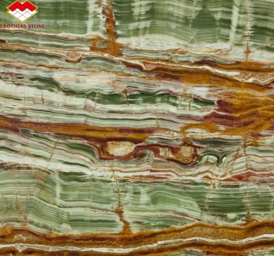China Polished Surface Finishing Pakistan Bamboo Onyx Marble Slabs for Table Modern Design Style for sale