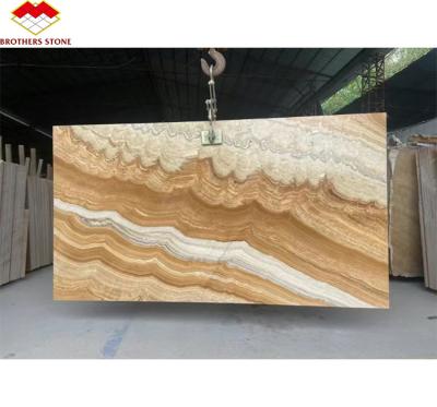Cina Onica lucidata a caldo grande foglio di lavagna di libro per parete retroilluminata in rivestimento di pietra traslucida in vendita