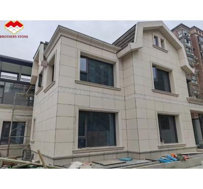 Cina Materiale di granito moderno cinese a fuoco Muretto Pietra per la costruzione di ville Rivestimento murario in vendita