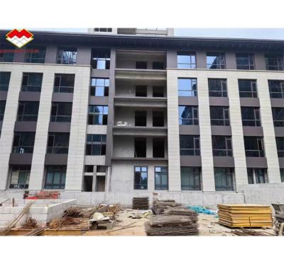 Cina Materiale di granito moderno cinese a fuoco Muretto Pietra per la costruzione di ville Rivestimento murario in vendita
