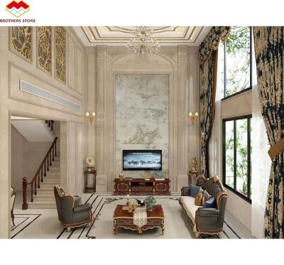China Interior Home Wall Paneling Decor with Modern Backlit Onyx Marble TV Background Panel for sale