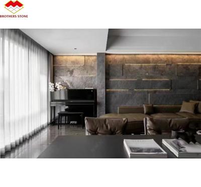 China Hotel Interior Graphic Design Natural Flexible Stone Veneer Panel Wall Cladding Tile for sale