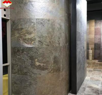 Cina Design grafico degli interni degli alberghi Pietra naturale flessibile Pannello di rivestimento per pareti in vendita