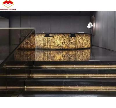 Cina Design grafico degli interni degli alberghi Pietra naturale flessibile Pannello di rivestimento per pareti in vendita
