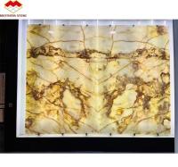 China Cut-To-Size Polished Luxury Translucent White Onyx Marble Slab for Villa Wall Art Panel for sale