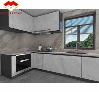 Cina Pietra naturale tagliata su misura Foshan Greco Jazz Slab di marmo bianco con finitura lucidata in vendita