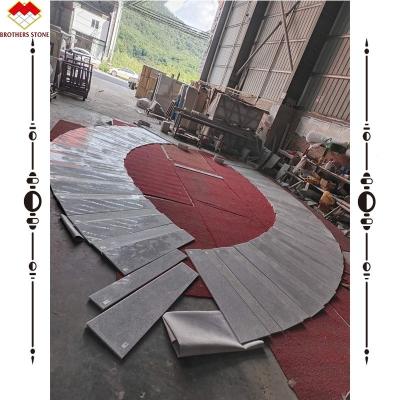 China ODM/OEM Op maat gemaakte marmeren kristalwit voor trappen draad Onyx marmeren trap in Foshan Te koop