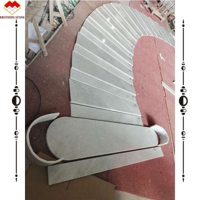 China ODM/OEM Op maat gemaakte marmeren kristalwit voor trappen draad Onyx marmeren trap in Foshan Te koop