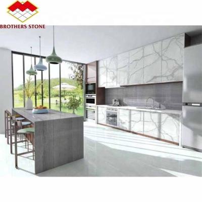 China Wit Onyx Slab Marmeren Type voor Luxe Keuken Borden en Wand Ontwerp van Yunfu Te koop