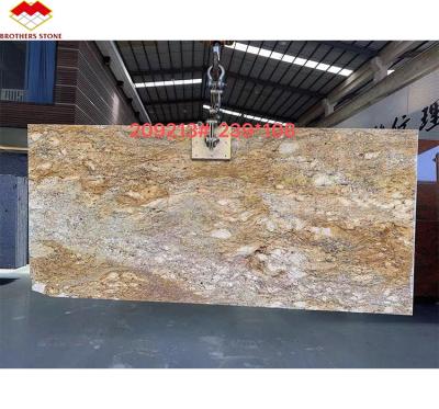 Cina Hotel di design moderno Granito bianco ornamentale con vene d'oro 20 mm Granite lucide in vendita