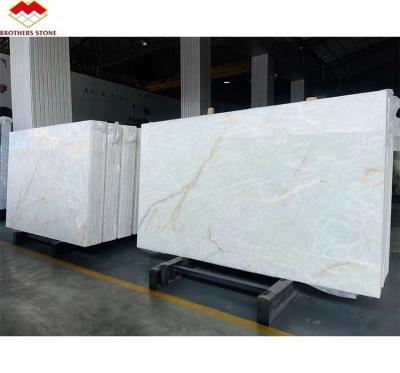 Cina Tavolo di marmo in onico trasparente per il pranzo di lusso in vendita