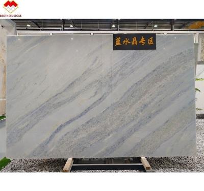 Cina Moderno tipo di marmo Onyx Traslucido Blu Ombra Quartzita lastra per soggiorno in vendita