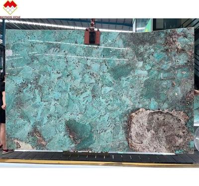 China Indoor Portomare Quartzite Helder Amazone Groen Marmeren platen Meekleurig Groen Guatemala Te koop