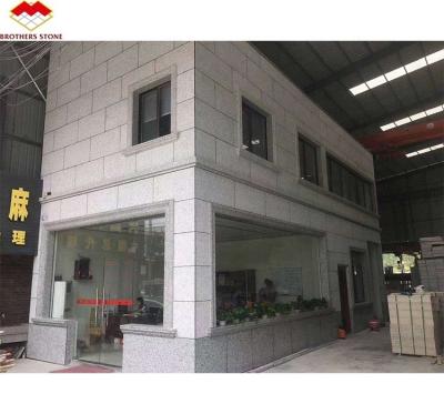 Cina Colonne di scale esterne con pavimenti in pietra di costruzione Moderne piastrelle di granito bianco britannico in vendita