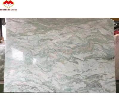 China Moderne design stijl Grote plaat groene jade onyx marmeren steen voor badkamer muur en tafel Te koop