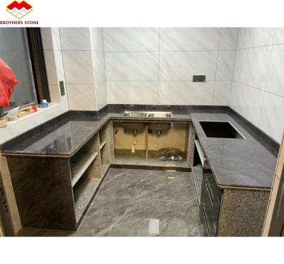 Cina Piastrelle di granito blu Vizag lucidate in stile moderno per il piano e il piano della cucina in vendita
