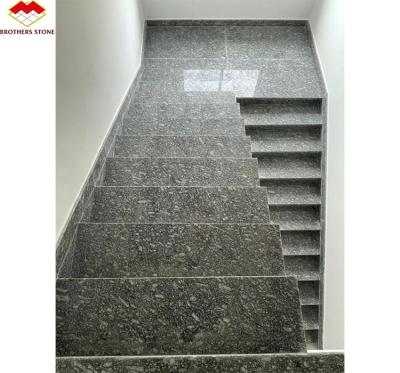 中国 現代中国のデザインにおける階段と建物のためのサイズに切断された黒色の花石板 販売のため