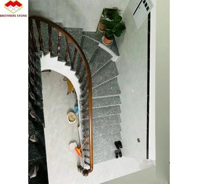 中国 現代中国のデザインにおける階段と建物のためのサイズに切断された黒色の花石板 販売のため