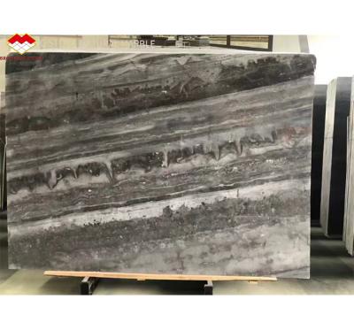 中国 ホテルのインテリア装飾 45度グレー大理石 大石板とイタリア製のガラスの材料 販売のため