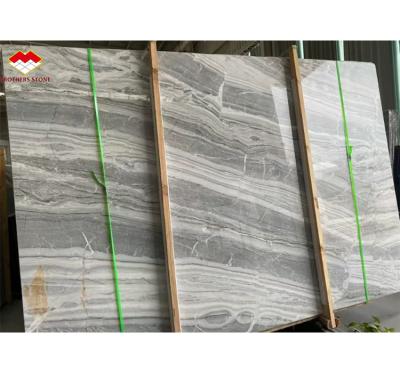 China Gepolijste Servische grijze marmeren wandpanelen voor high-end interieurversiering Te koop