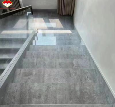 China ODM OEM Gepolijste maanlicht Grijze marmeren steen vloer trappen voor hotel in Yunfu Te koop