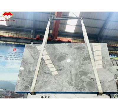 China Yinsha Italiaanse grijze marmeren steen grote plaat voor hotelvloeren en interieur stappen Te koop