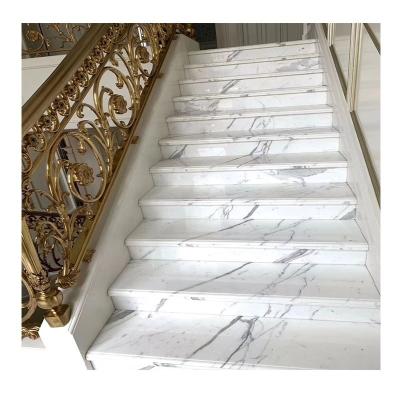 China Unieke Blauwe Onyx Achtergrondverlichting Trappenhuizen Balustrade voor 8-30mm Dikte boog Trappen Te koop