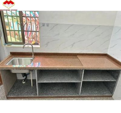 China Moderne gepolijste geslepen Chinese natuursteen op maat gesneden rode granietsteen voor keuken aan tafel Te koop