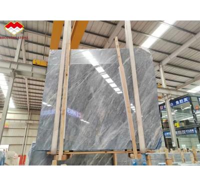 Cina Popolare spazio grigio marmo grande lastra per le moderne luci di scala grigio in casa e hotel in vendita