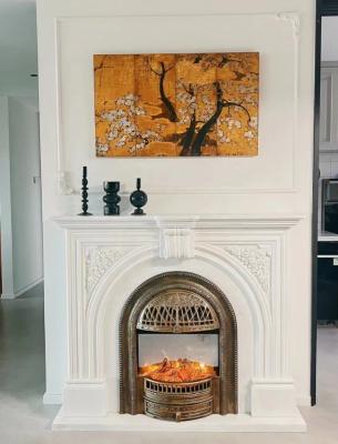 China Op maat gemaakte European Style Kamin Natuurmarmer voor moderne binnenwoning Te koop