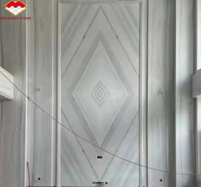 Cina Modello di design alberghiero Moderno pannello TV in marmo bianco per il progetto di ristrutturazione della casa in vendita