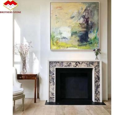 China Gepersonaliseerde marmeren mantel open haard zonder afstandsbediening Perfect voor woonkamer of Vilar Te koop