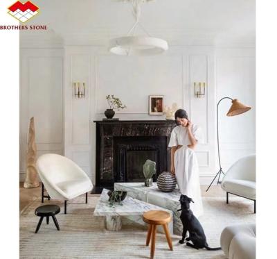 China Gepersonaliseerde marmeren mantel open haard zonder afstandsbediening Perfect voor woonkamer of Vilar Te koop