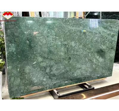 China El color verde oscuro indio, el ónix, la piedra de jade, la losa de mármol verde, una elección impresionante para la decoración del hogar. en venta