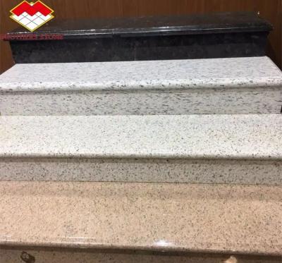 China Piso de granito natural Pedra de design moderno Escadaria flutuante recta cortada ao tamanho à venda