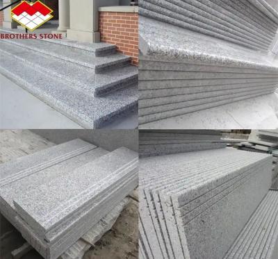 Cina Pavimenti in granito naturale, pietra di design moderno, scale galleggianti rettilinee, tagliate a misura in vendita