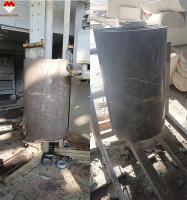 China Modern Design Customized Grey Marble Column Cladding Arc Hollow Marble Pillar Design for sale