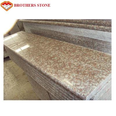 China Popular G687 Granite Stone Slabs , Peach Pink Granite Patio Slabs Custom Size for sale
