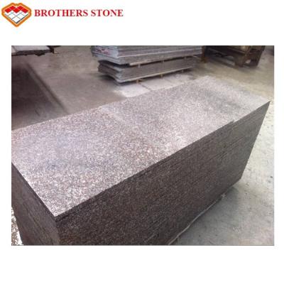 Cina Lastre popolari della pietra del granito G687, dimensione rosa di abitudine delle lastre del patio del granito della pesca in vendita